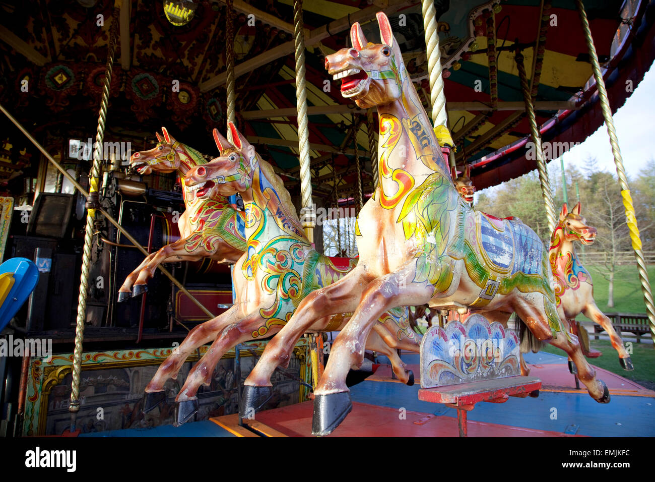 Carousel roundabout fairground ride hi-res stock photography and images ...