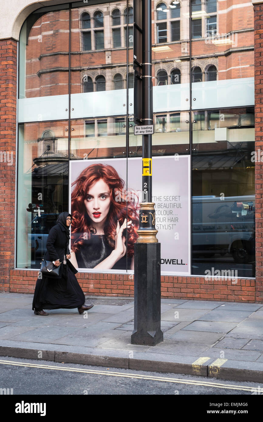 sidewalk street shop window London UK Stock Photo - Alamy