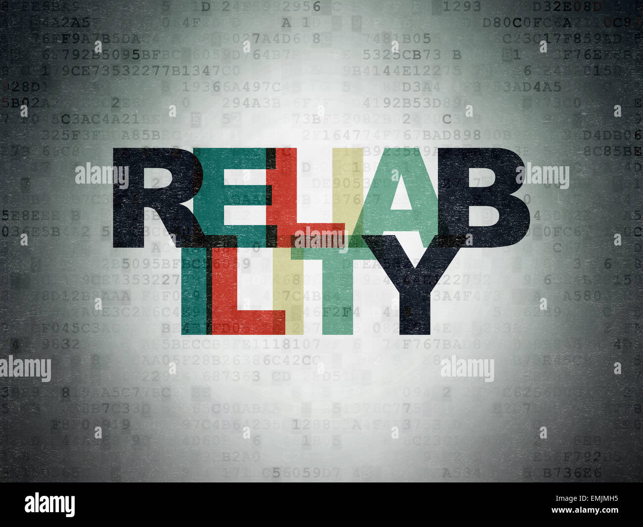 Business concept: Reliability on Digital Paper background Stock Photo ...