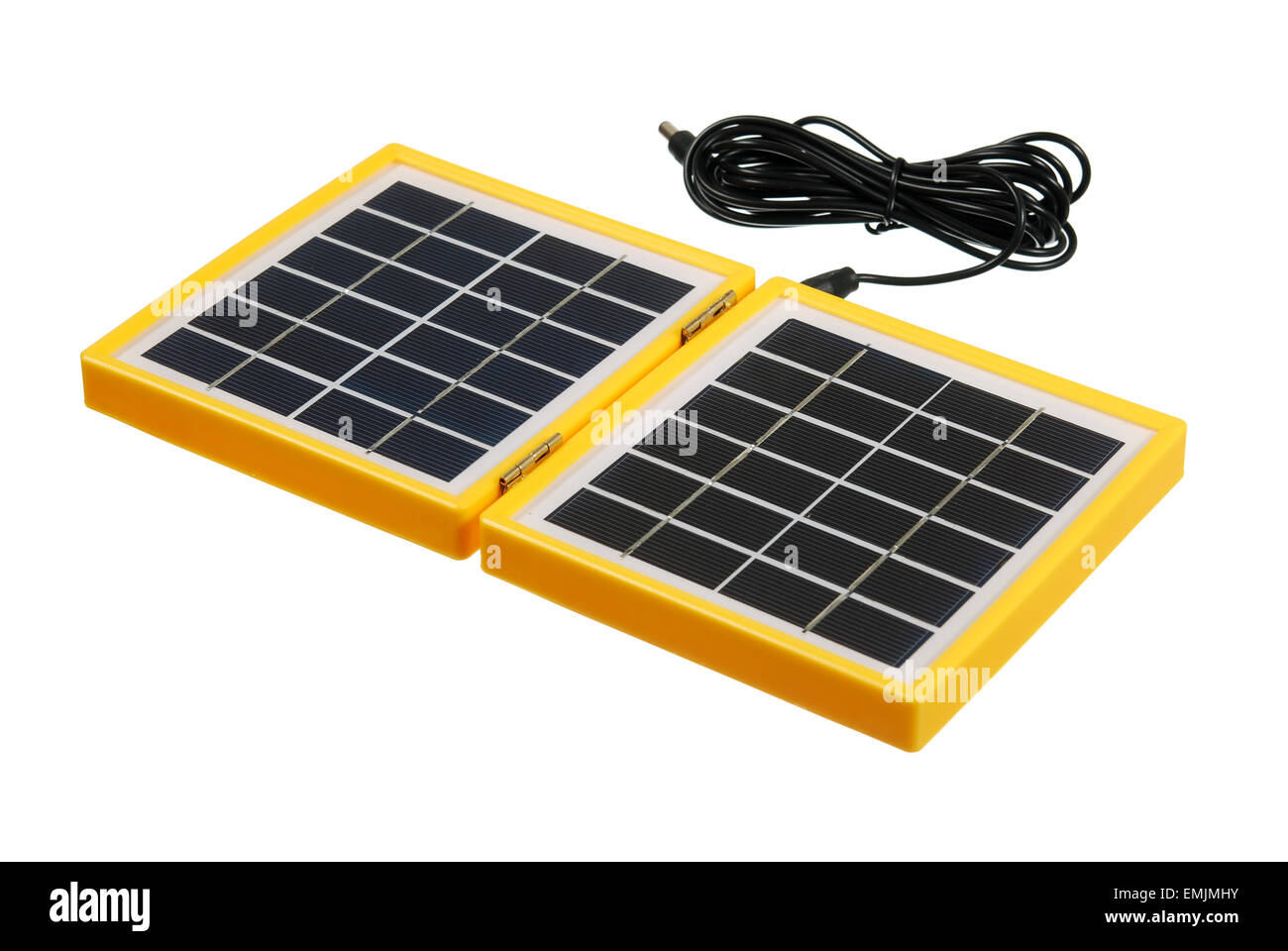 Mini solar panels is isolated on the white background Stock Photo - Alamy