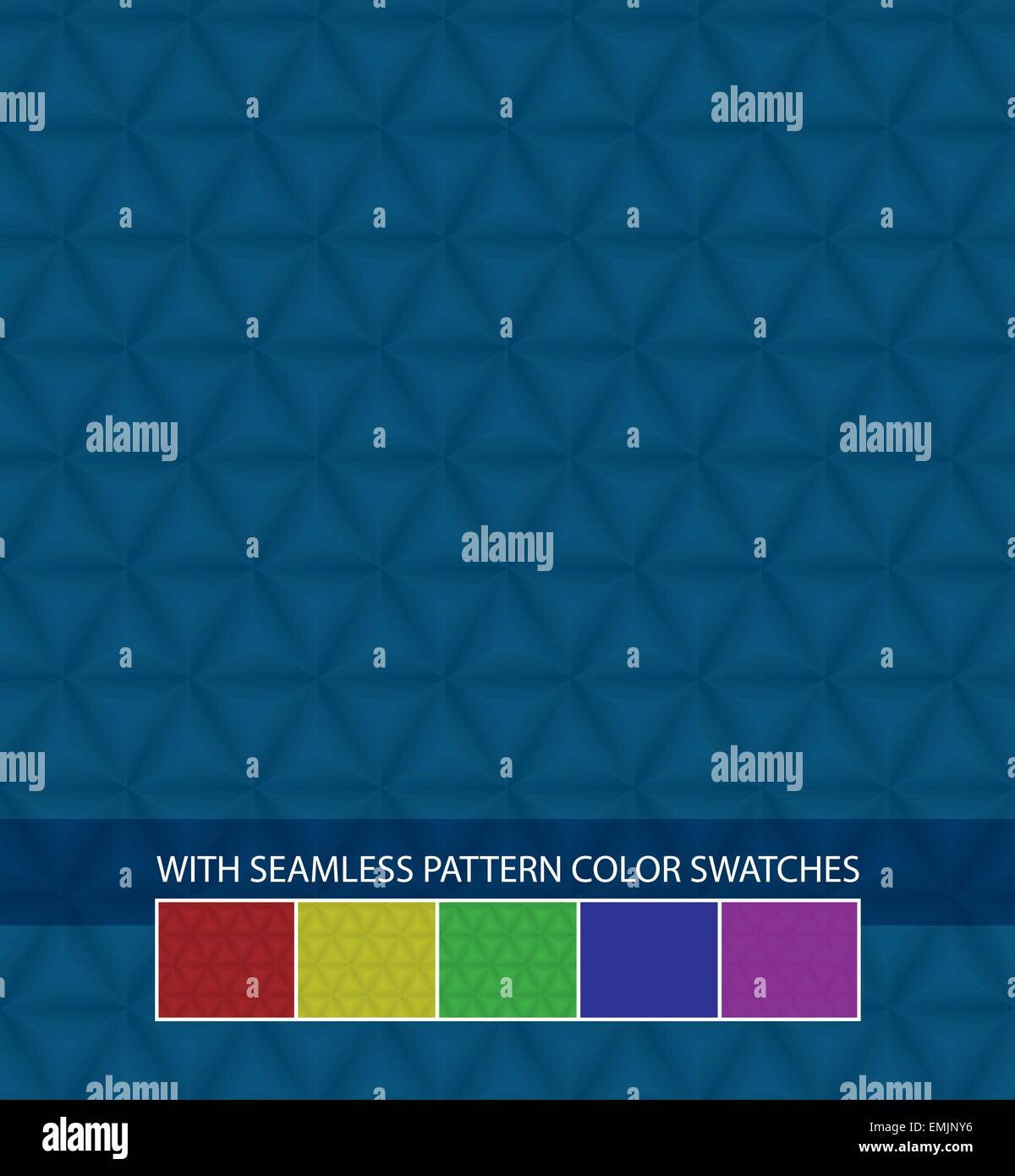 Set of colorful seamless pyramid pattern swatches Stock Vector Image ...