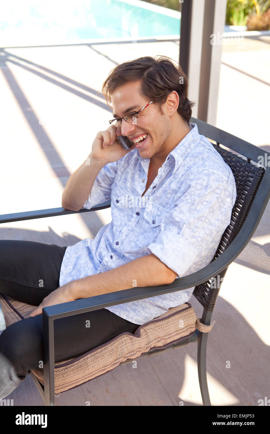 Young office man speaking on smart phone Stock Photo - Alamy