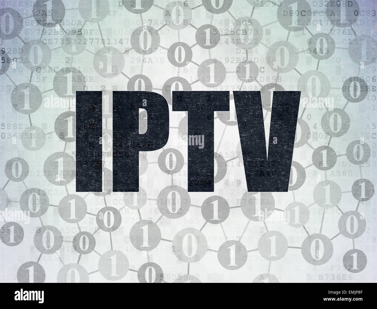 Web design concept: IPTV on Digital Paper background Stock Photo - Alamy