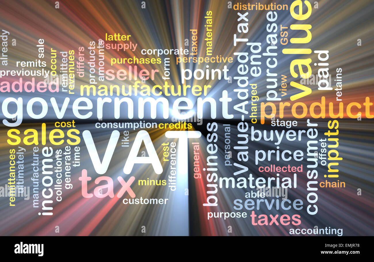 Background text pattern concept wordcloud illustration of VAT tax ...