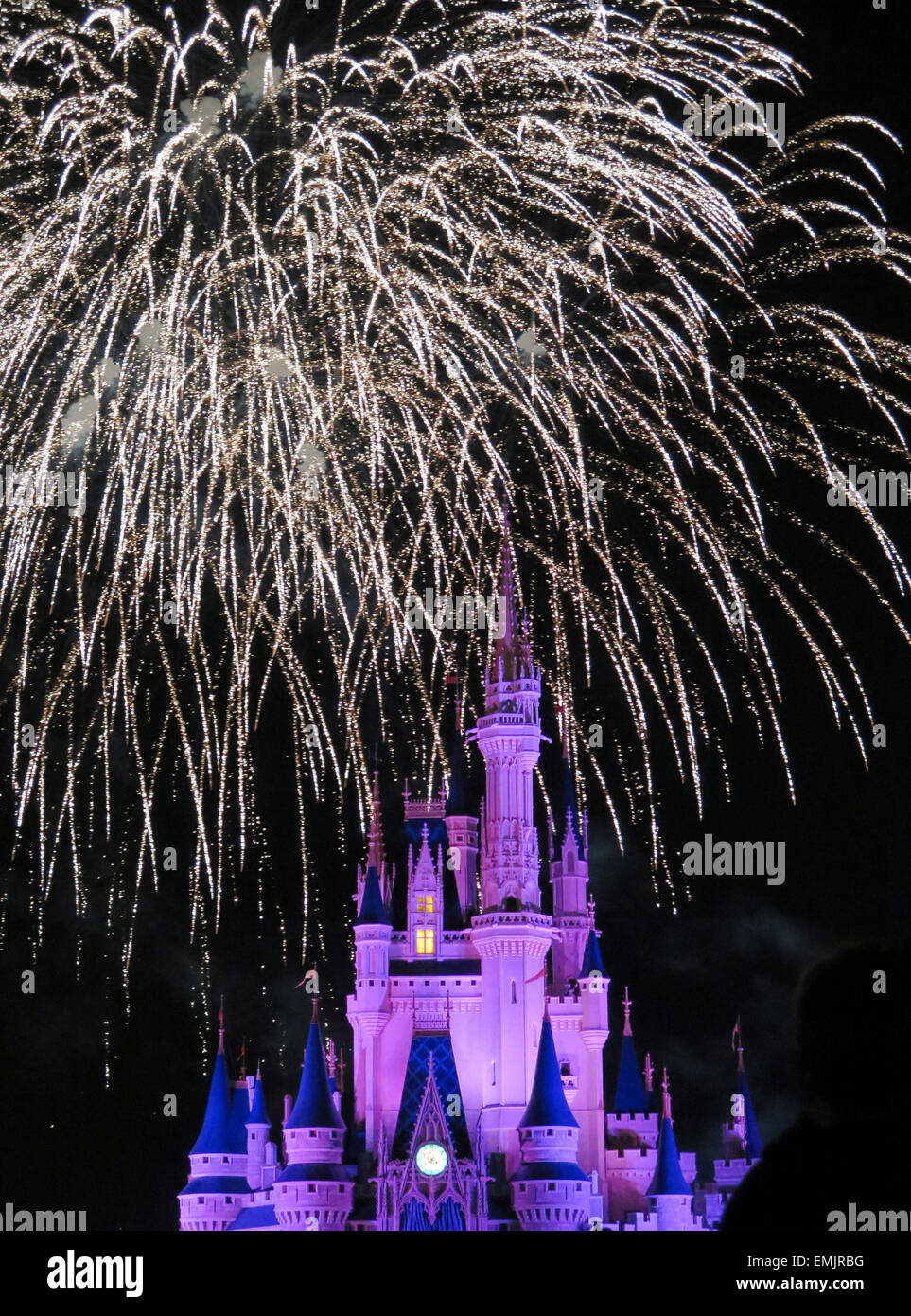 Wishes fireworks show disney magic hi-res stock photography and images ...