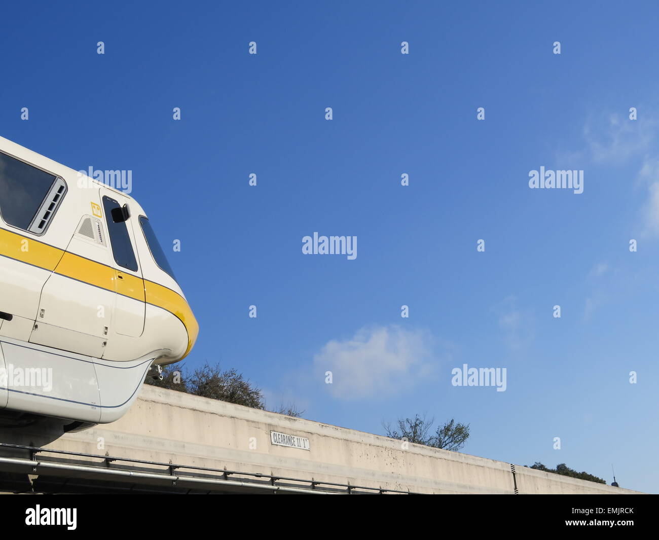 Monorail train sky subway hi-res stock photography and images - Alamy