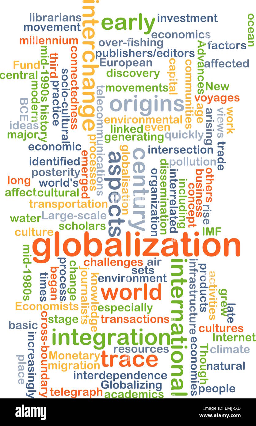 Background text pattern concept wordcloud illustration of globalization ...