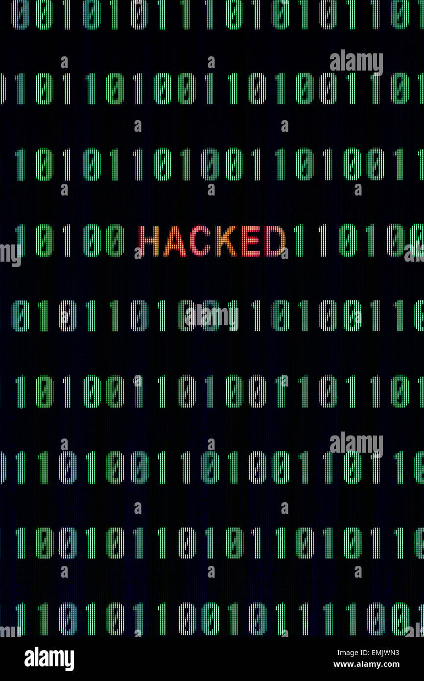 Hacked message on computer screen hi-res stock photography and images ...