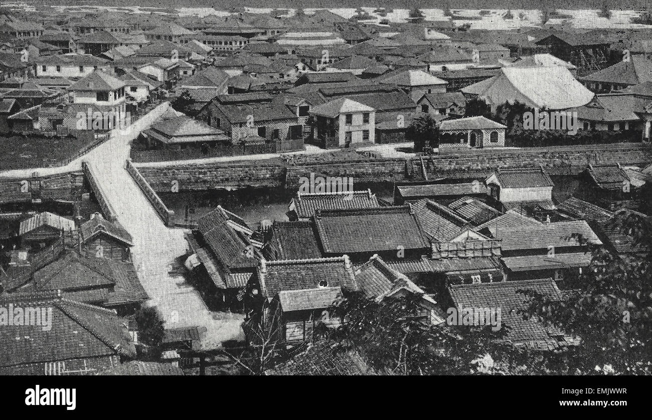 Yokohama and Harbor, Japan, circa 1900 Stock Photo - Alamy