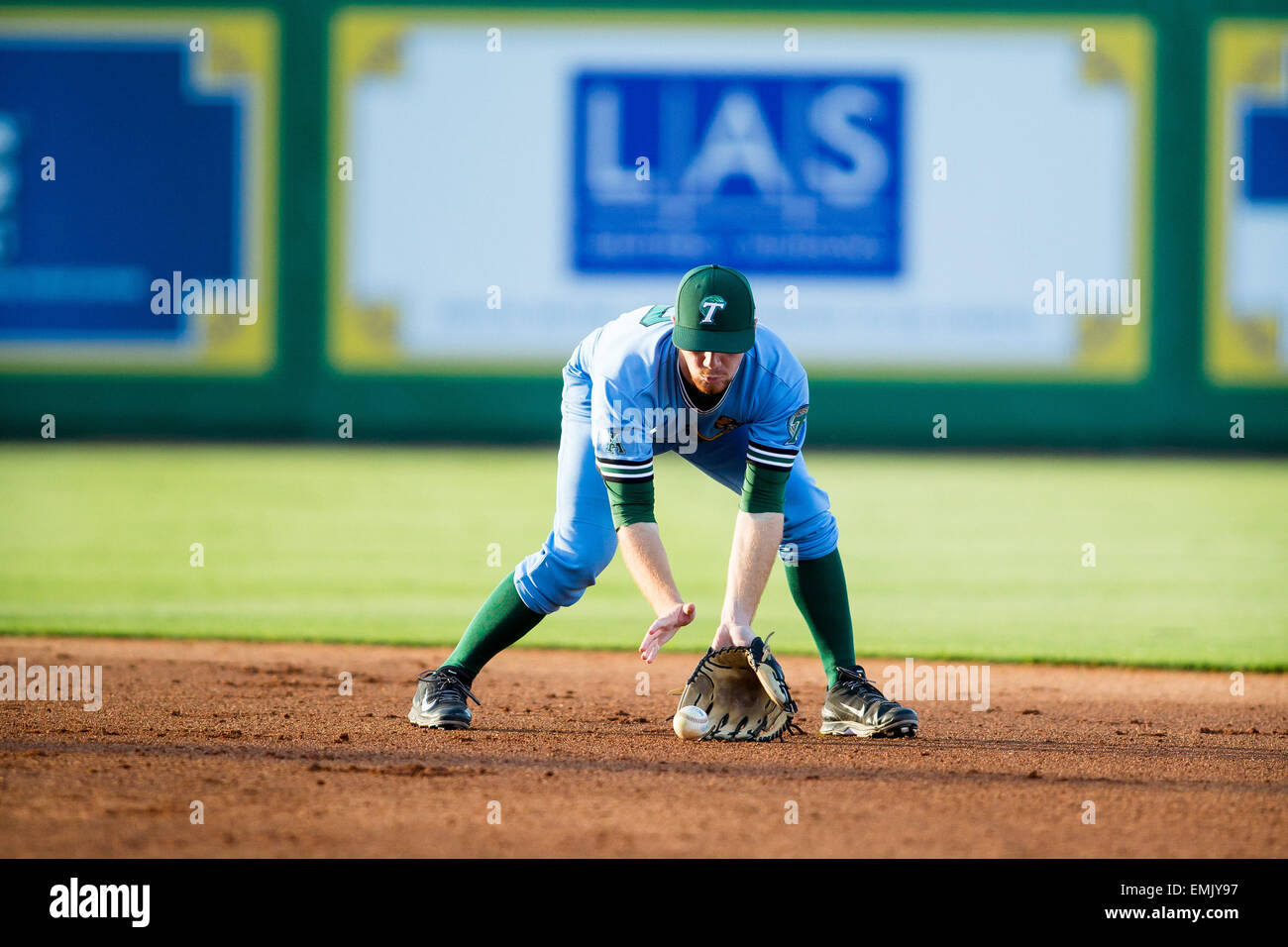 Rouge, LA, USA. 21st Apr, 2015. Tulane Green Wave infielder Jake ...