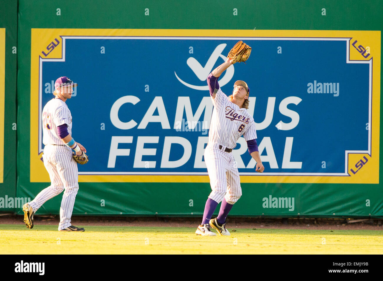Rouge, LA, USA. 21st Apr, 2015. LSU Tigers outfielder Andrew Stevenson ...