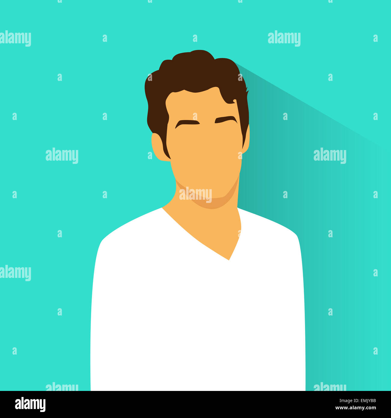 profile icon male hispanic avatar portrait casual Stock Photo - Alamy