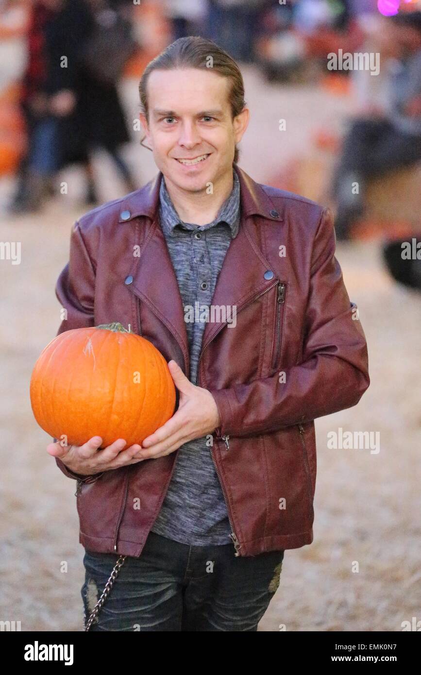 Martin Pierron arrives at Mr Bones Pumpkin Patch Featuring: Martin ...