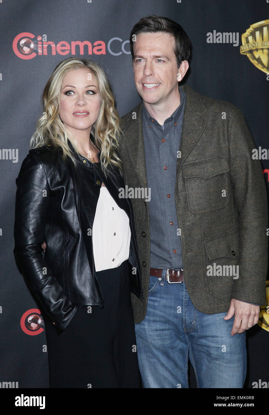 Las Vegas, Nevada, USA. 21st Apr, 2015. Actors Ed Helms and Christina ...