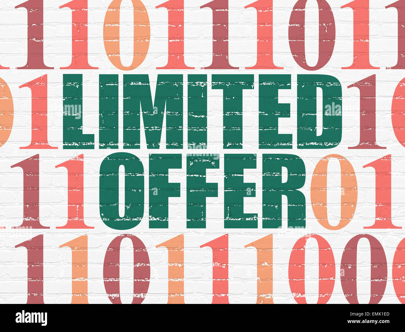 Finance concept: Limited Offer on wall background Stock Photo - Alamy
