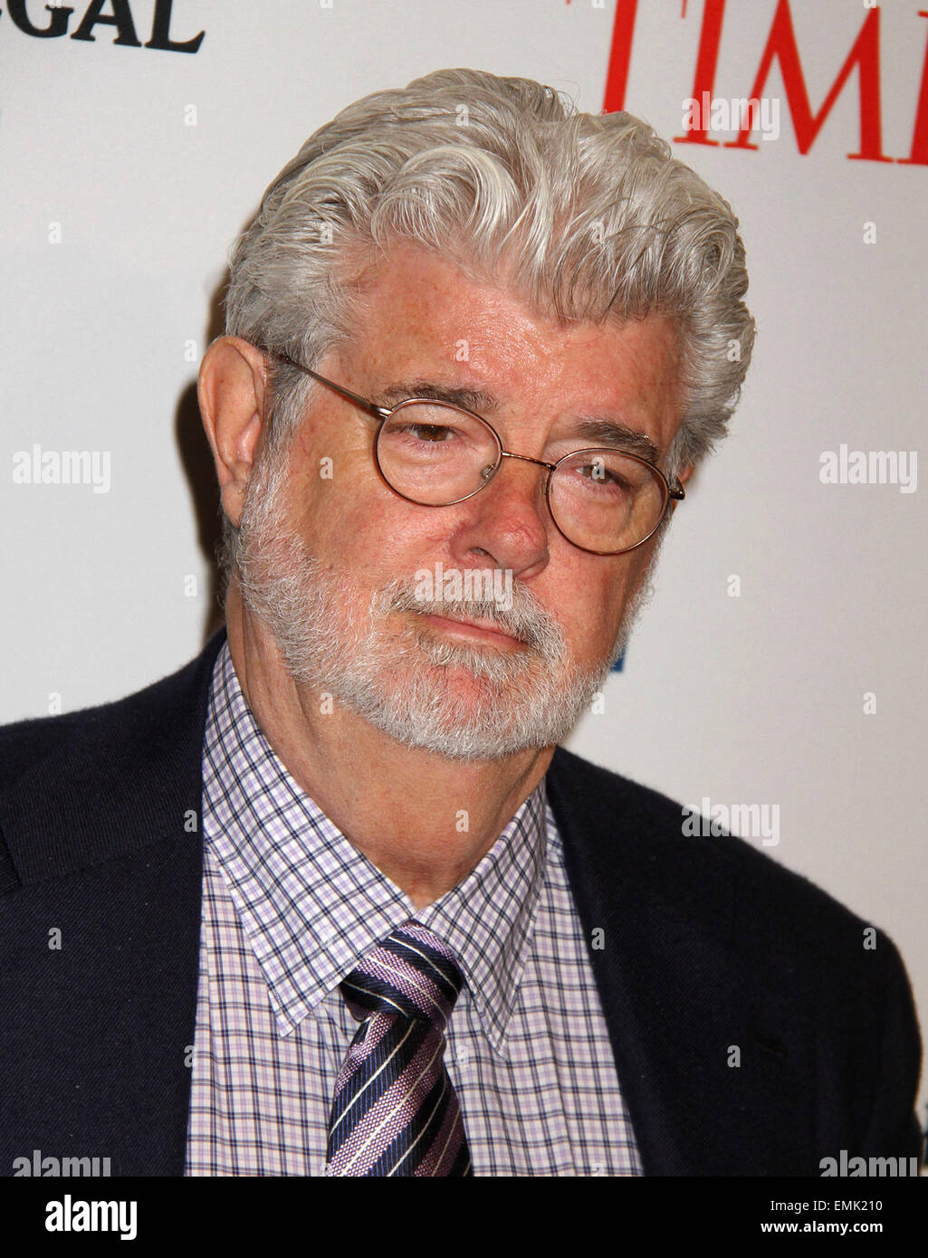 New York, New York, USA. 21st Apr, 2015. GEORGE LUCAS attends the Time ...
