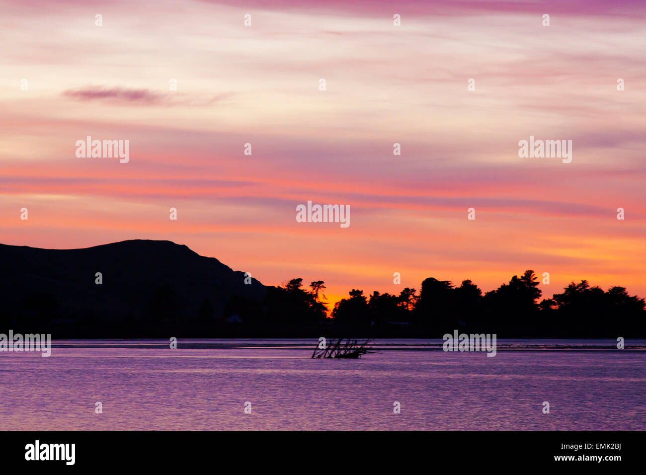 Natural colors of a brilliant sunset hi-res stock photography and ...