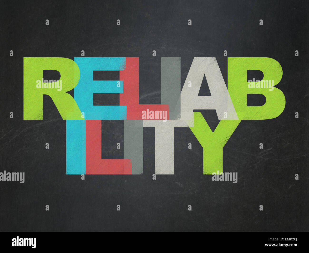 Business concept: Reliability on School Board background Stock Photo ...