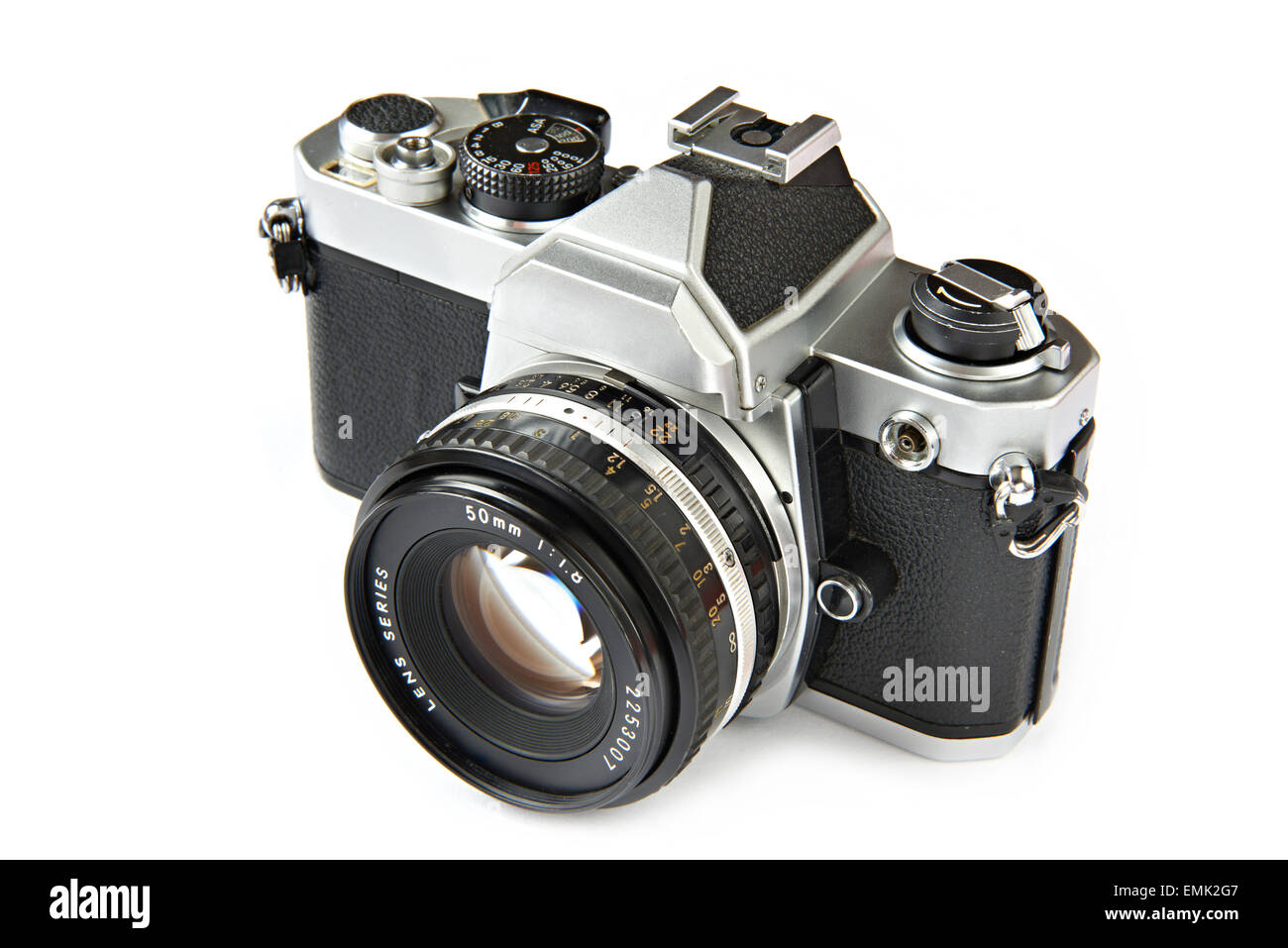 Vintage SLR camera isolated Stock Photo - Alamy