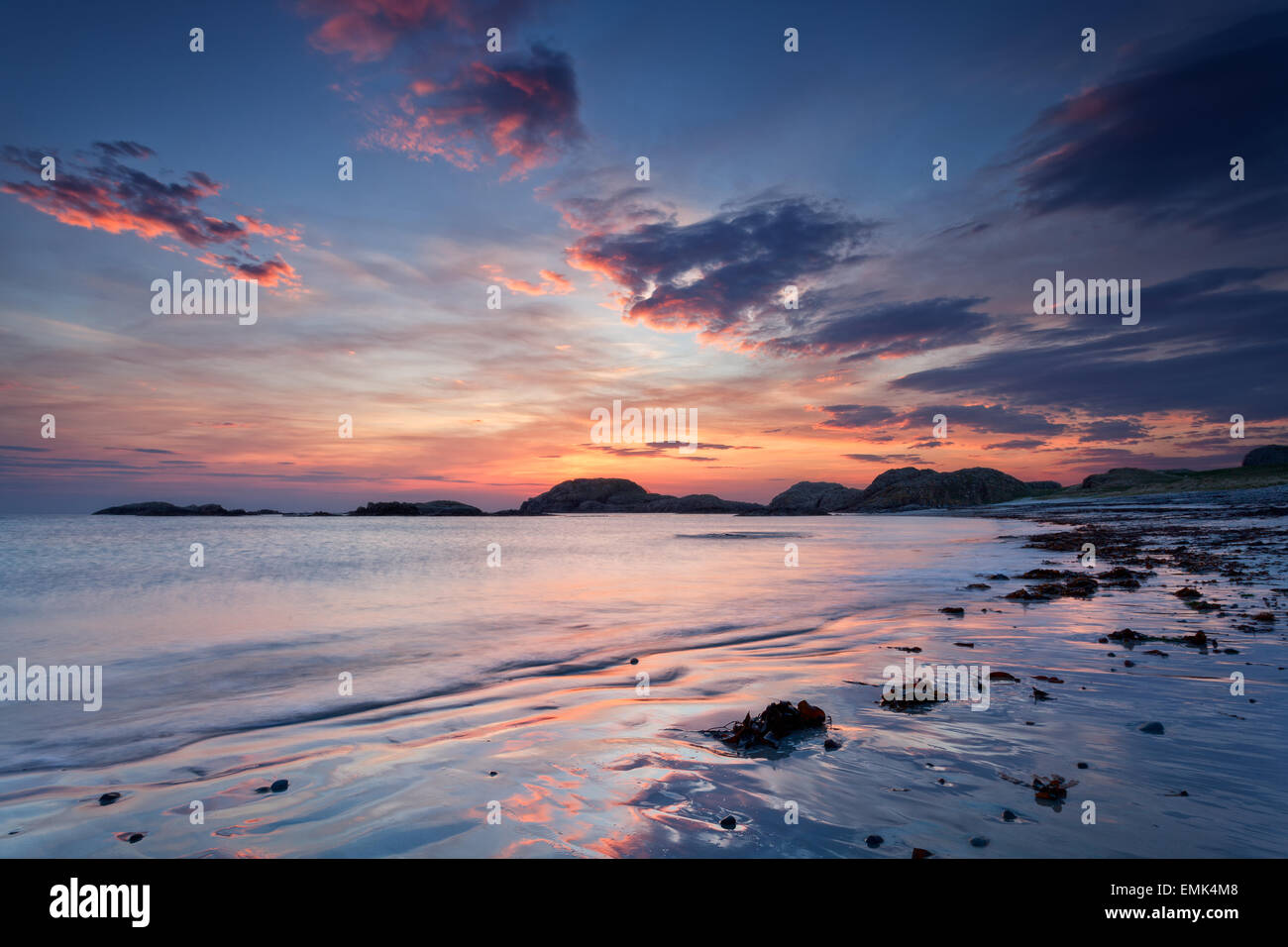 Iona island beach at sunset Stock Photo - Alamy