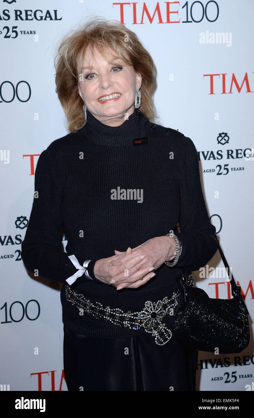 New York, NY, USA. 21st Apr, 2015. Barbara Walters at arrivals for TIME ...