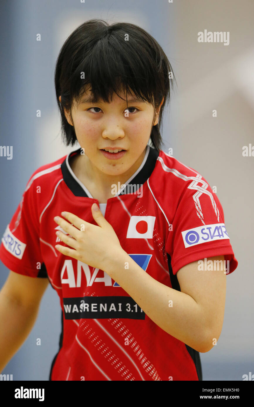 Tokyo at Ajinomoto National Training Center, Tokyo, Japan. 22nd Apr, 2015. Miu Hirano (JPN ...