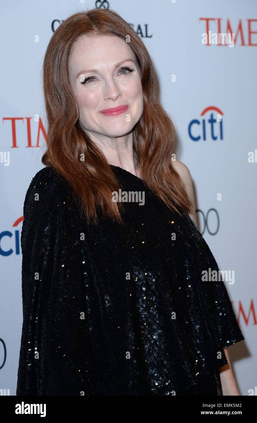 New York, NY, USA. 21st Apr, 2015. Julianne Moore at arrivals for TIME ...