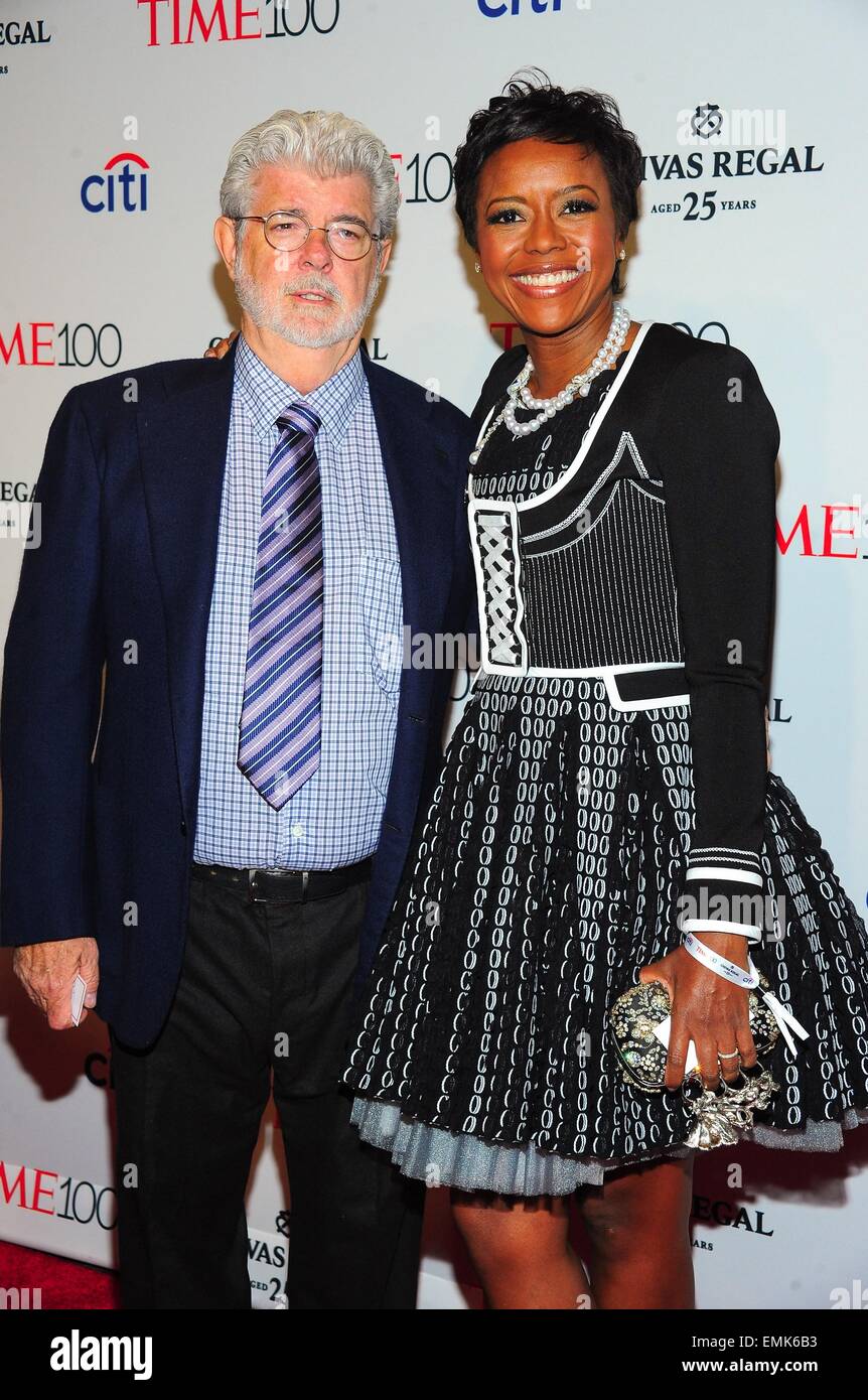 New York, NY, USA. 21st Apr, 2015. George Lucas at arrivals for TIME ...