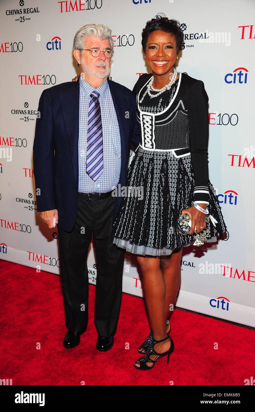 New York, NY, USA. 21st Apr, 2015. George Lucas at arrivals for TIME ...