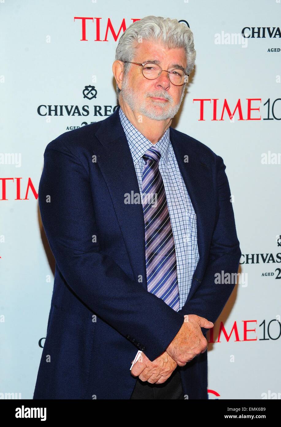 New York, NY, USA. 21st Apr, 2015. George Lucas at arrivals for TIME ...