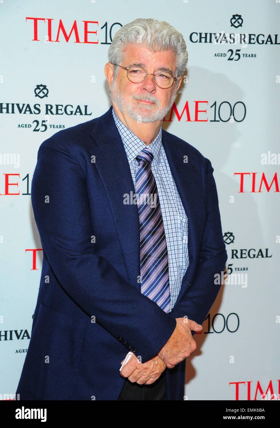 New York, NY, USA. 21st Apr, 2015. George Lucas at arrivals for TIME ...