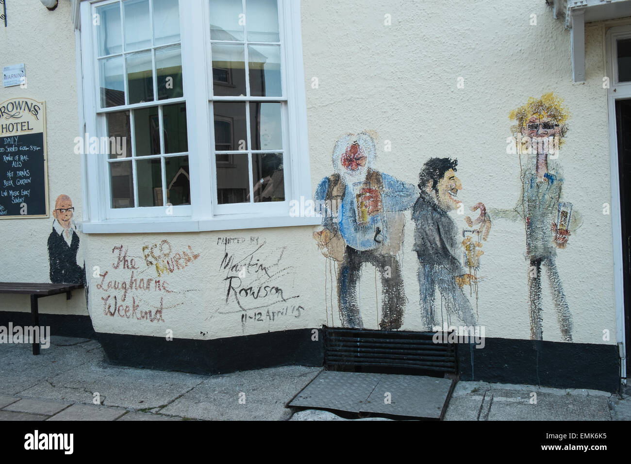 Illustration by cartoonist Martin Rowson of visitors,artists during ...