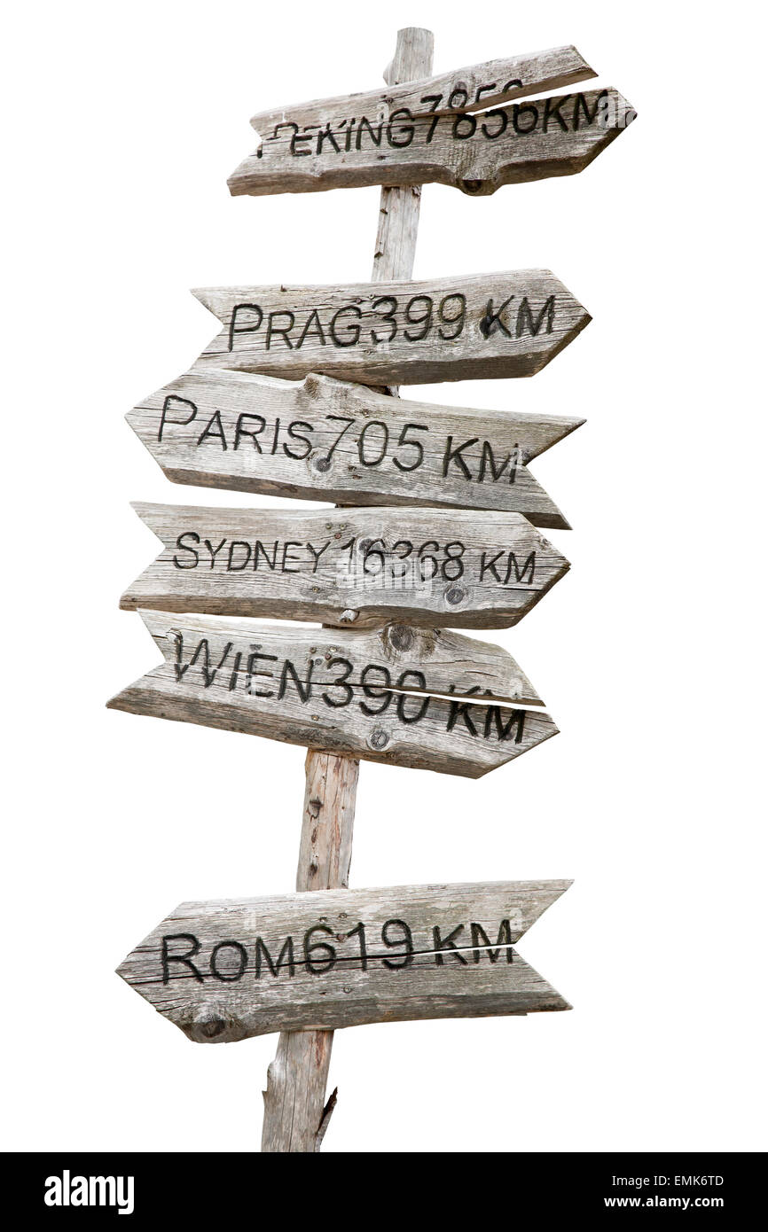 Direction signs european cities hi-res stock photography and images - Alamy
