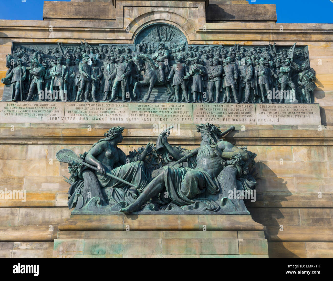 Niederwald Monument, UNESCO World Heritage Site, Rüdesheim am Rhein ...