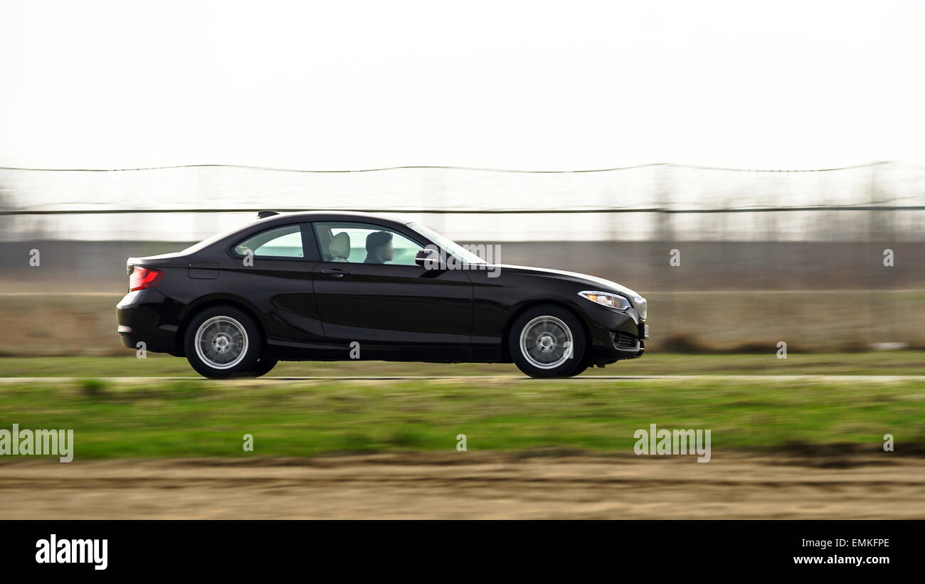 Powerful car on race way. Motion capture. Speed concept Stock Photo - Alamy