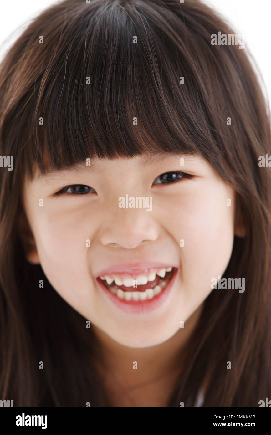 Little girls smiling hi-res stock photography and images - Alamy