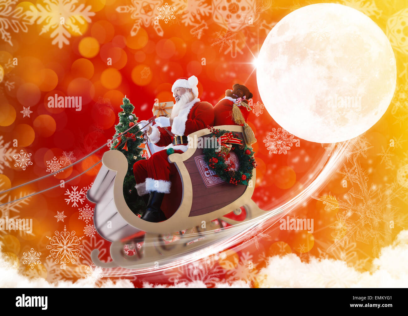 Sled of santa claus hi-res stock photography and images - Alamy