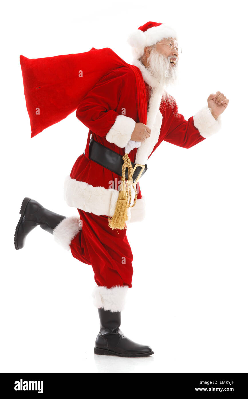 Santa fun run Cut Out Stock Images & Pictures - Alamy