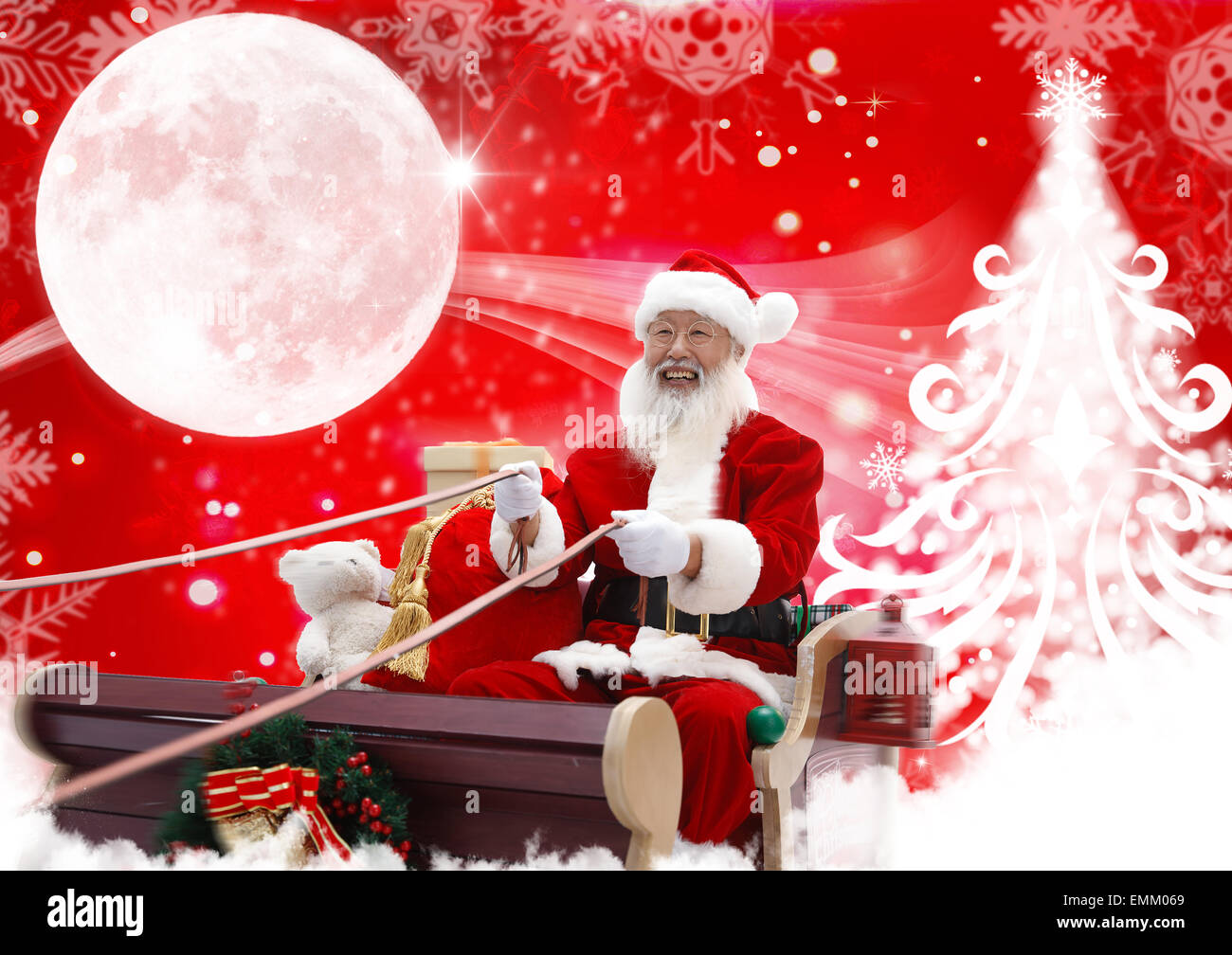 Sled of santa claus hi-res stock photography and images - Alamy