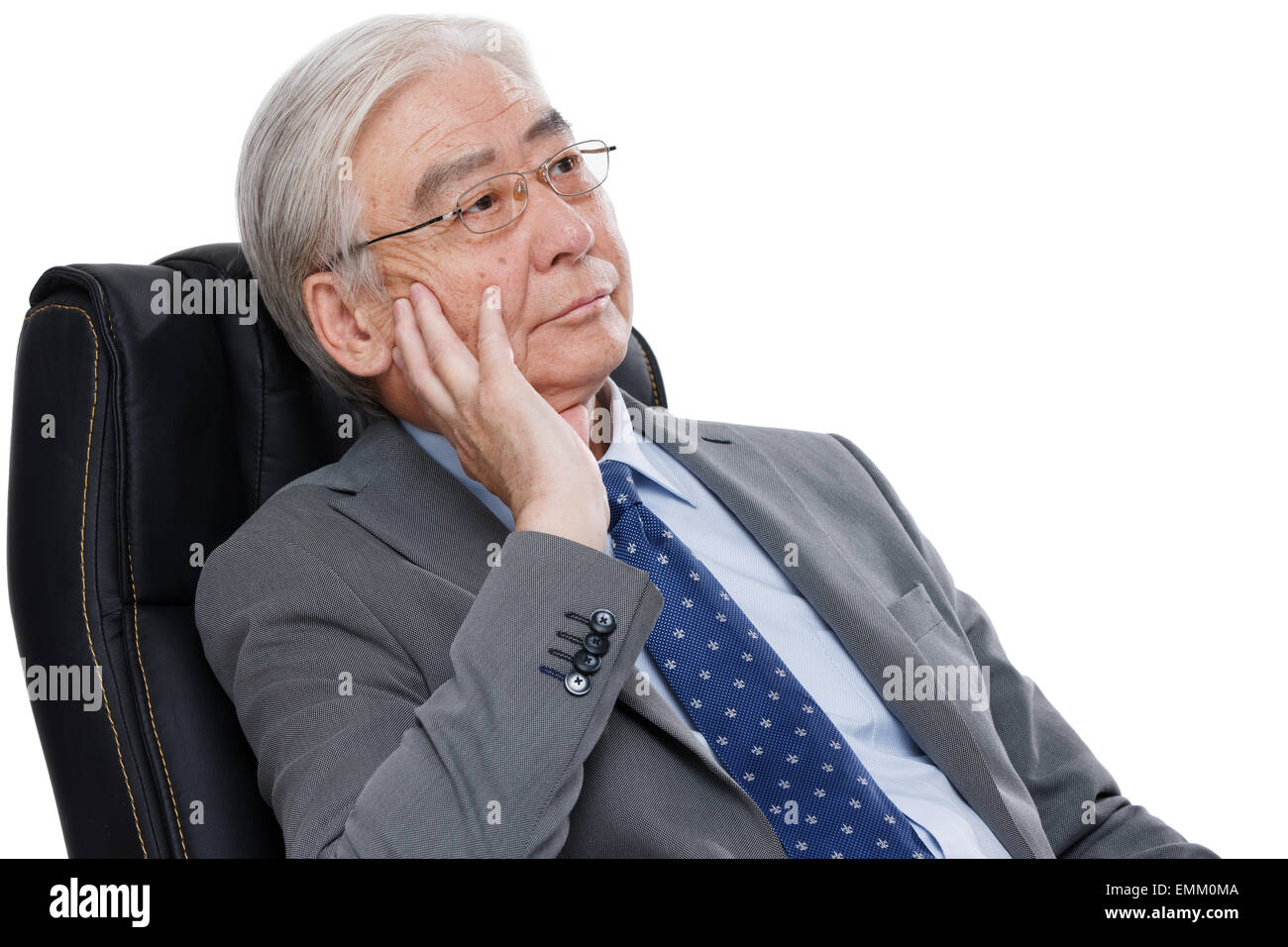 Old man sitting on chair hi-res stock photography and images - Alamy