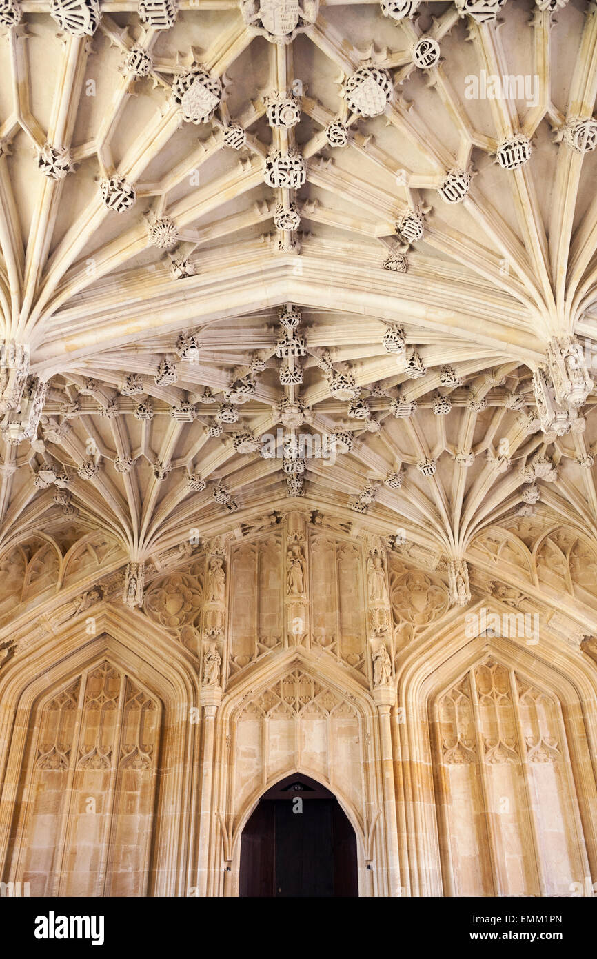 University hall with vaulted ceiling design, "Divinity School ...