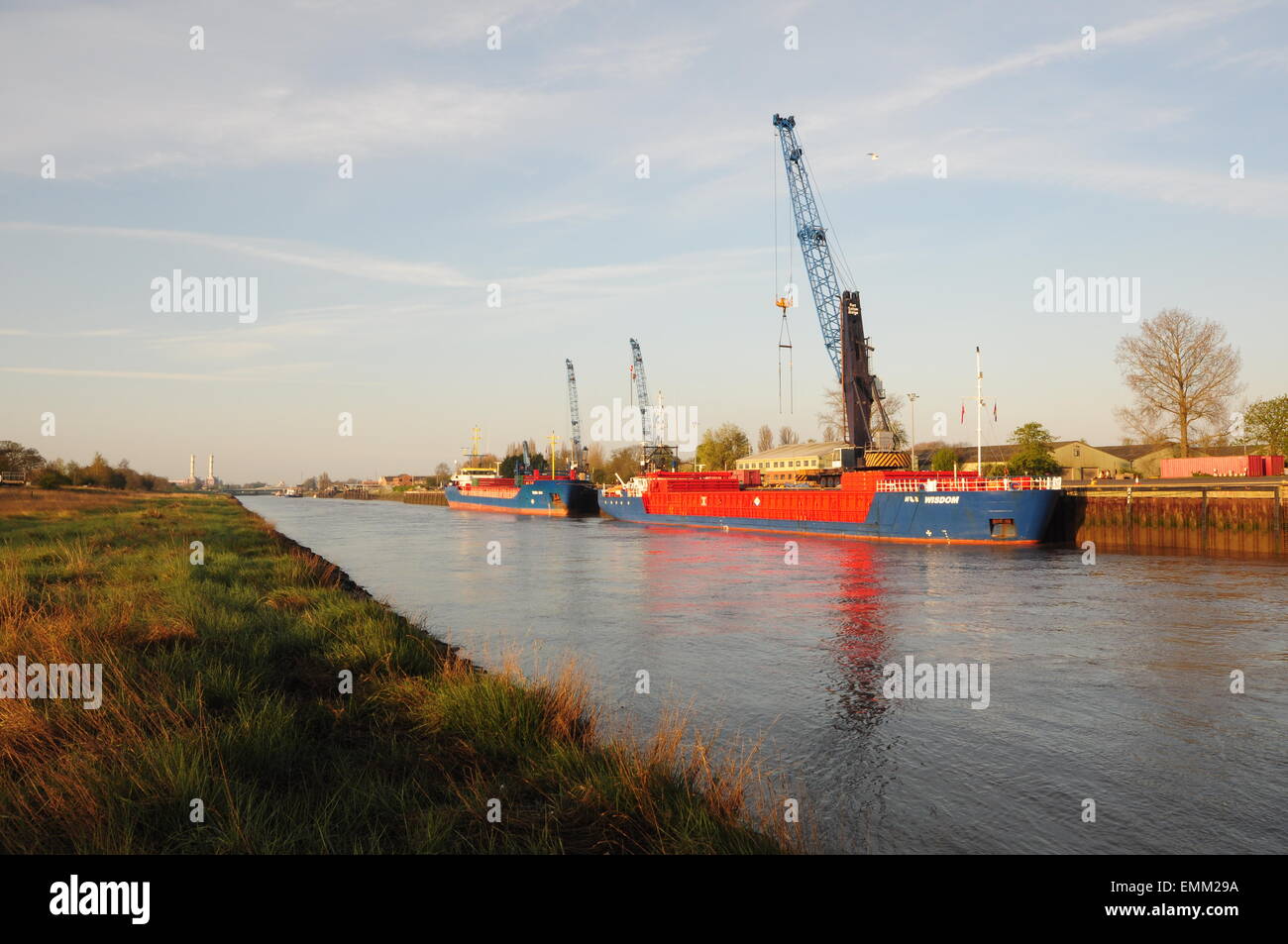 Port Sutton Bridge River Nene Lincolnshire Stock Photo - Alamy