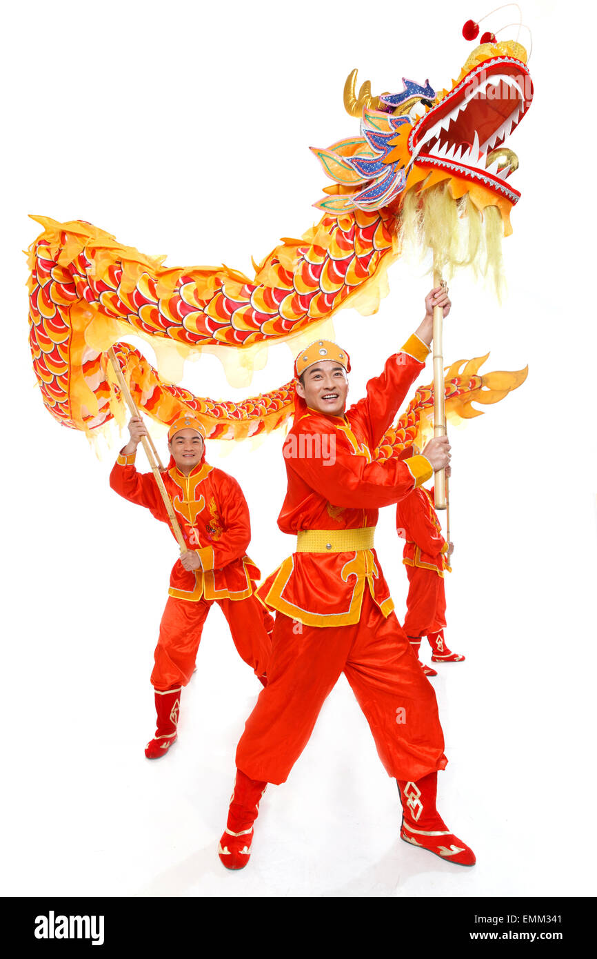 Chinese dragon costume head Cut Out Stock Images & Pictures - Alamy