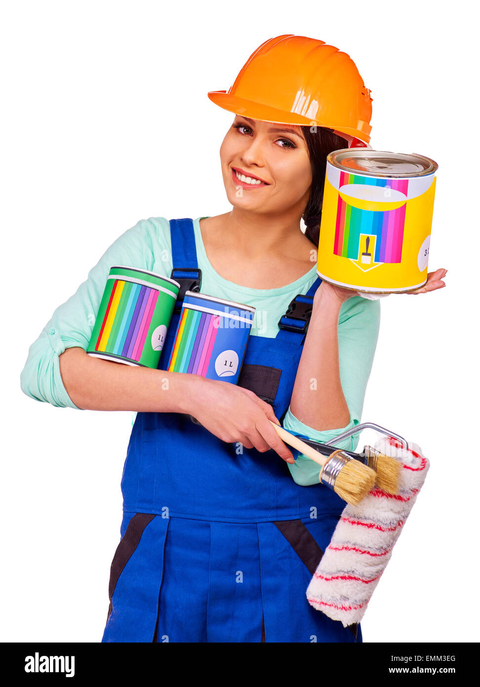 Women builder with construction tools Stock Photo - Alamy