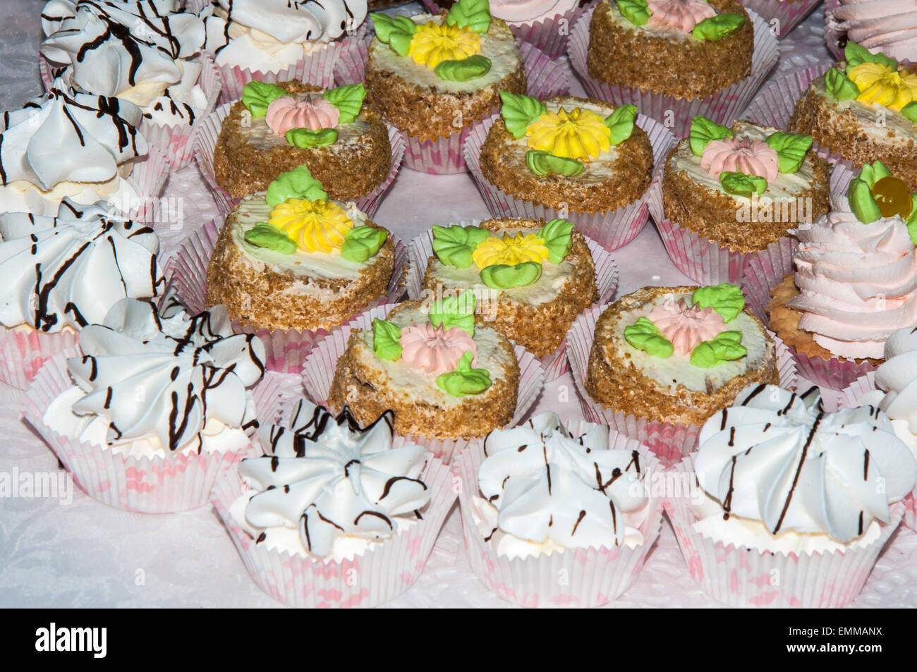 Pastry tray with colorful and delicious pastries Stock Photo - Alamy