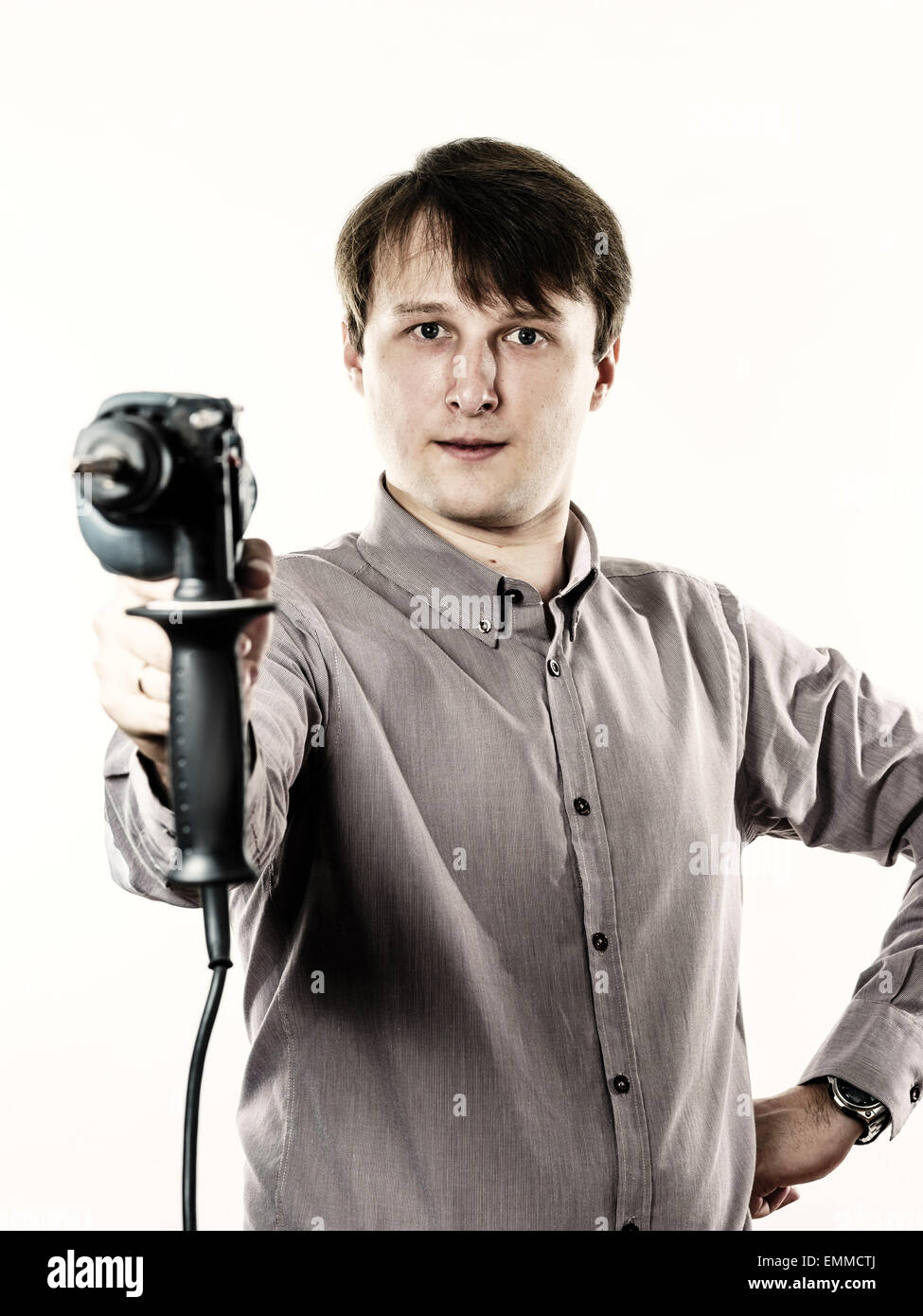 Boy drill machine hi-res stock photography and images - Alamy