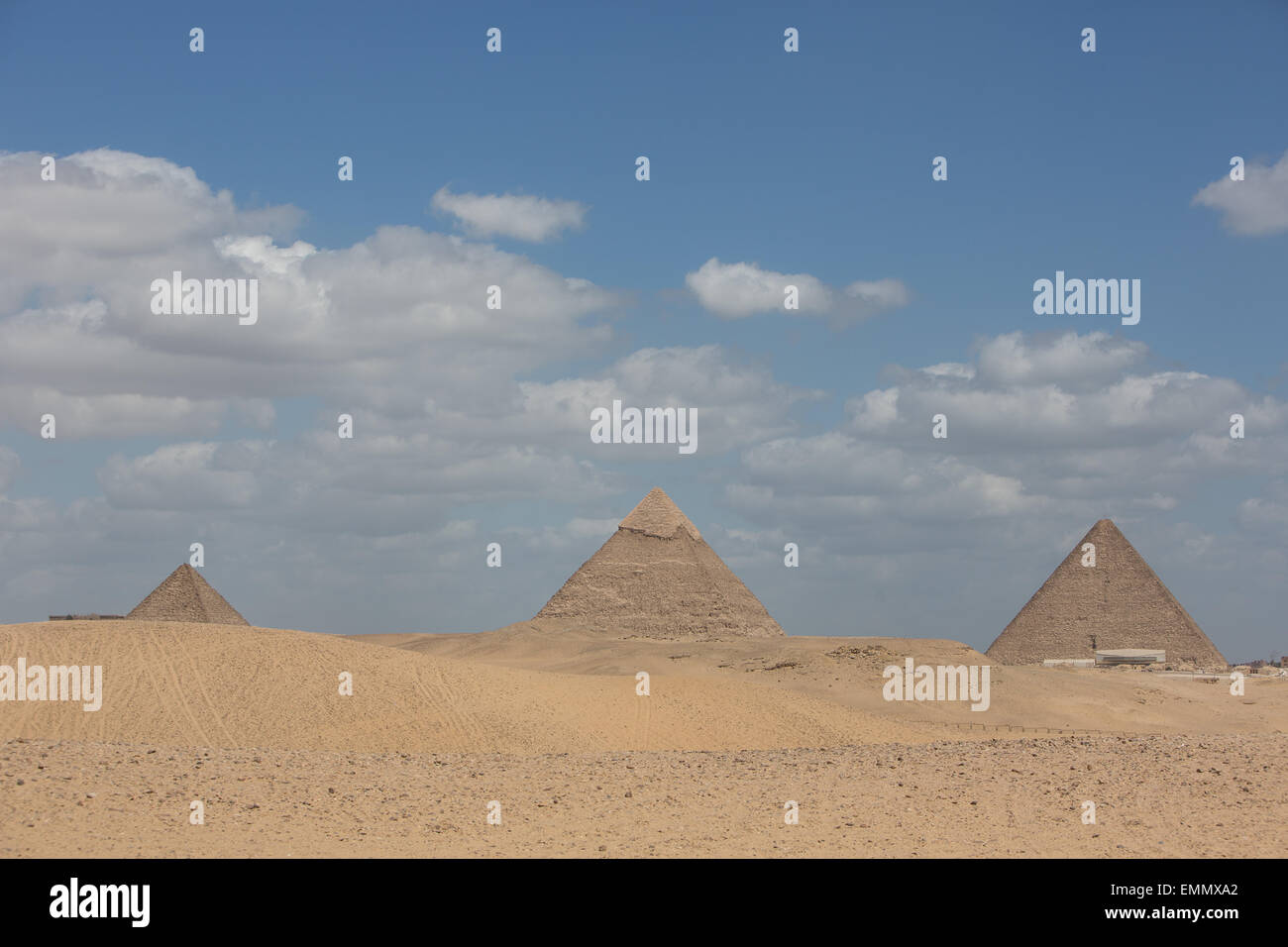 The Pyramids of Giza, near Cairo, in Egypt Stock Photo - Alamy