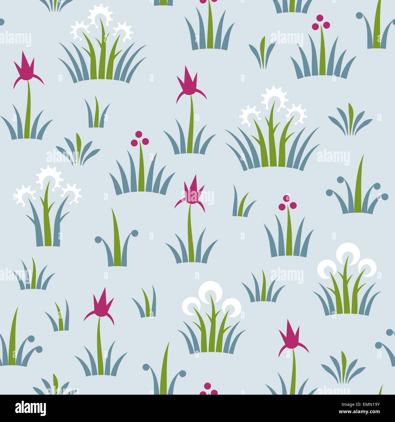 Seamless floral retro pattern of classic style Stock Vector Image & Art ...