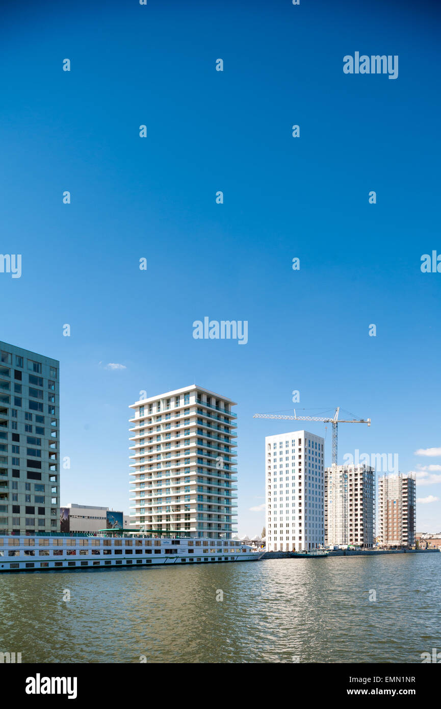 Belgium, Antwerp, towers at Kattendijkdok-Westkaai Stock Photo - Alamy