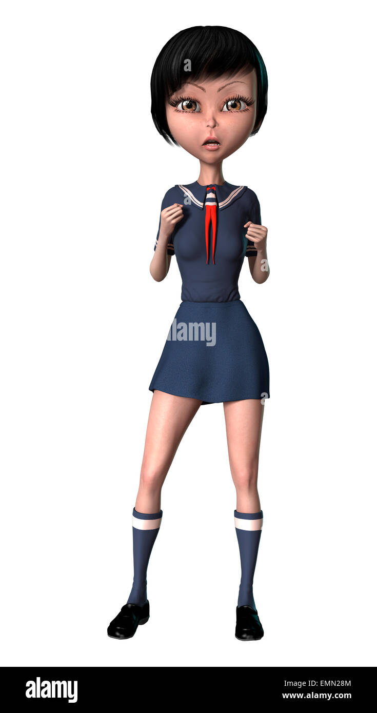 Angry Girl Cartoon Japanese